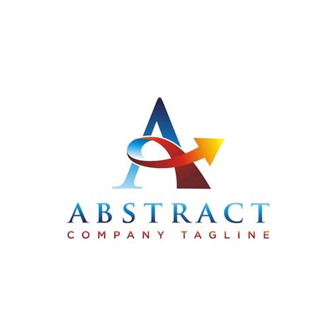 A Abstract Logo Design Premium Vector
