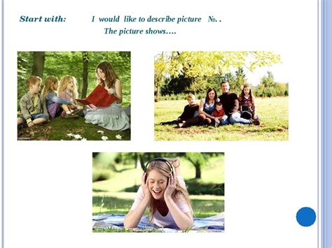 Примеры описания фотографии на английском языке впр 7 класс