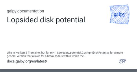 Lopsided Disk Potential Galpy V1 11 1 Dev0 Documentation