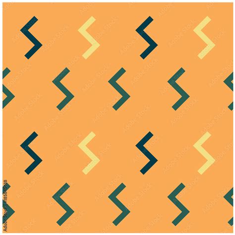 Geometric Zigzag Shapes Seamless Pattern Design For Print Fabric