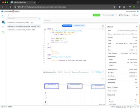 Browser UI Guide SQLMesh