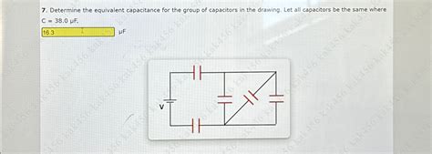 Solved Determine The Equivalent Capacitance For The Group Of