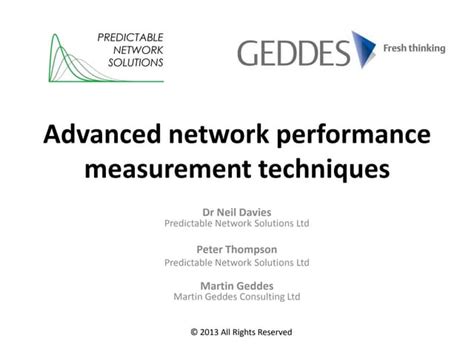 Advanced Network Performance Measurement Techniques Ppt