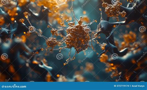 Exploring The Intricate World Of Neurons Stunning 3d Microbiology Render Of Nerve Cells