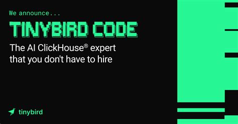 Tinybird Code An Agentic Cli For Data · Tinybird