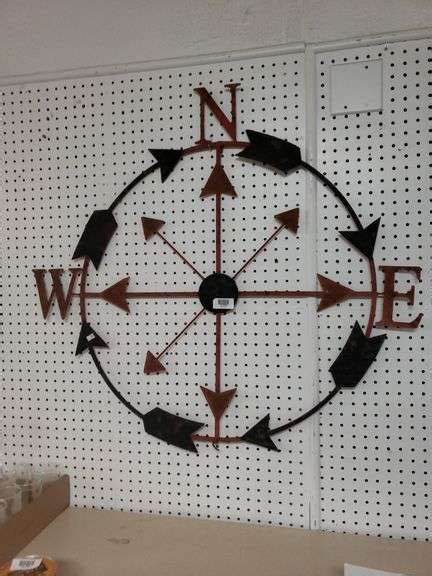 Metal Wall Compass 36 Diameter Trice Auctions