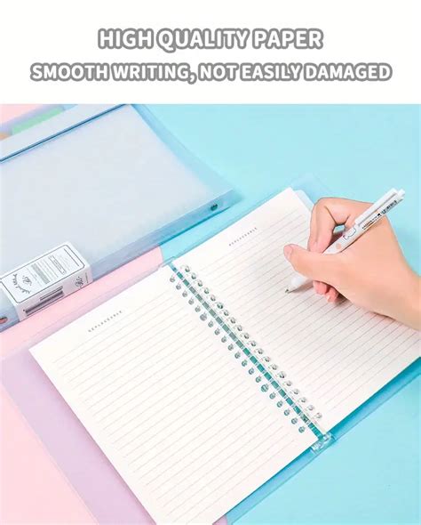 A5 루스 리프 북 크리 에이 티브 편지지 분리형 루스 리프 노트 북 사용자 정의 인쇄 로고 두꺼운 B5 메 Temu Republic Of Korea