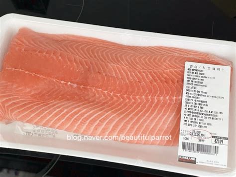 후기 코스트코 노르웨이 연어 손질 소분 초간단 연어장 And 대파햄크림치즈 연어샌드위치 네이버 블로그