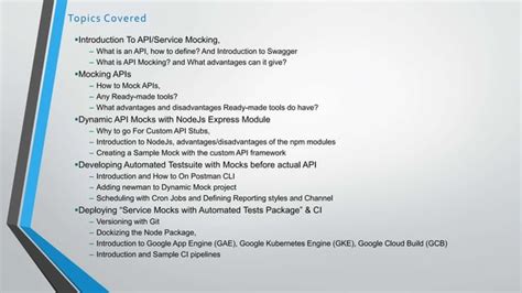 Service Virtualization With Npm Modules Updated Ppt