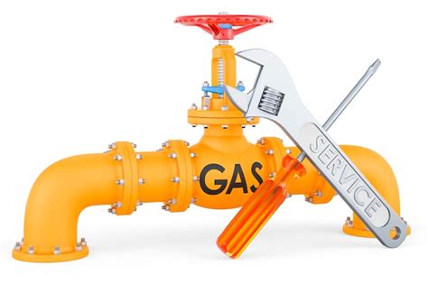 Premium Photo Repair And Service Of Gas Pipeline 3d Rendering
