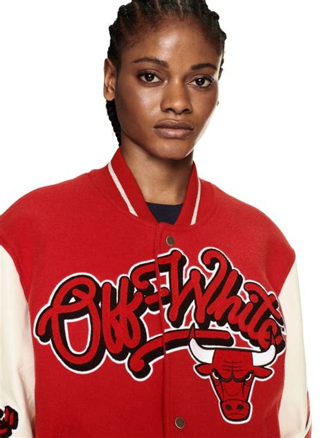 Off White™ Co Chicago Bulls Red Varsity In Red Off White™ Official