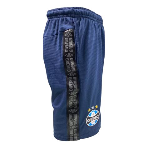 Bermuda Umbro Grêmio Oficial Viagem 2022 Com Bolso Rill Sports