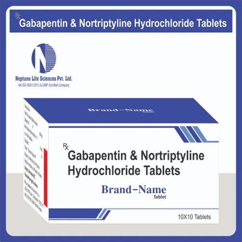 Gabapentin Nortriptyline Hydrochloride Tablets 400 Mg At ₹ 500 Box In