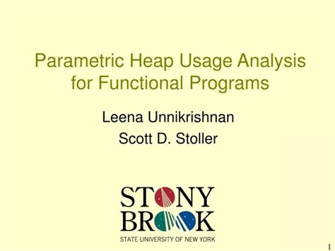 Ppt Parametric Heap Usage Analysis For Functional Programs Powerpoint