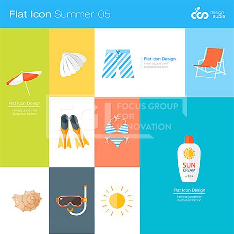 유토이미지 플랫아이콘 여름5