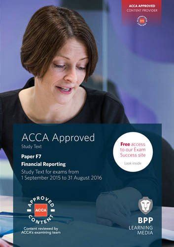 ACCA F Financial Reporting Study Text BPP Learning Media AbeBooks