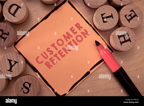 Text Sign Showing Customer Retention Conceptual Photo Keeping Loyal Customers Retain Many As