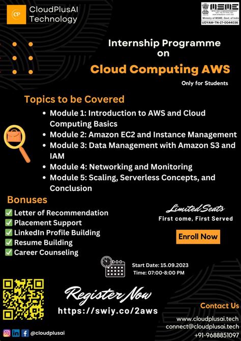 Cloudcomputing Aws Internship Aicteapproved Careerdevelopment