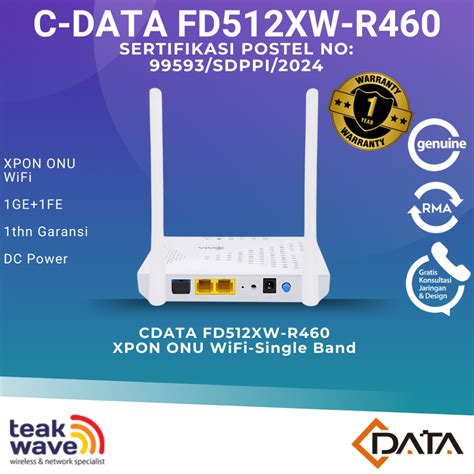 Jual C Data Xpon Onu Fd512xw R460 1ge 1fe Wifi Ont Gpon Epon Cdata Fd512xw R460 Ont Shopee