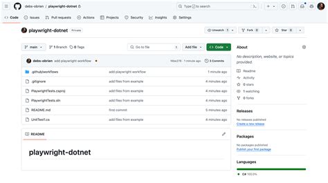 设置 Ci Playwright Net Playwright 测试框架