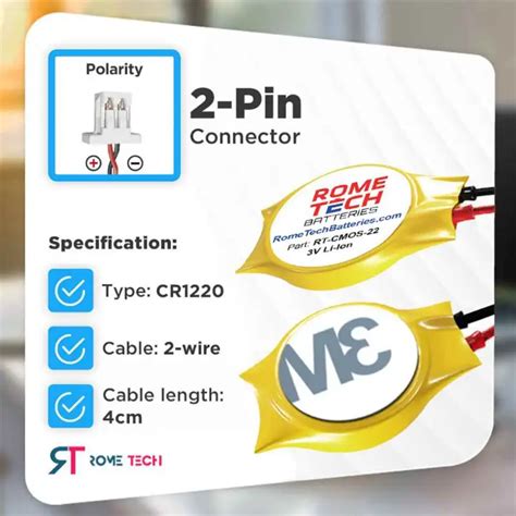 Msi Ms Replacement Rtc Cmos Bios Battery