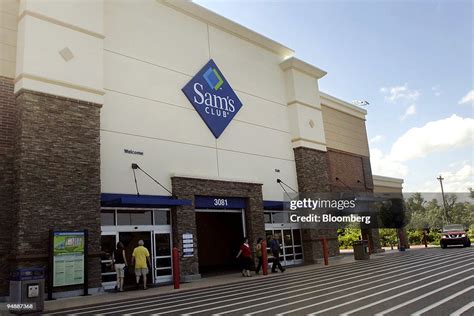 Shoppers Exit A Sams Club Store In Fayetteville Arkansas U S On