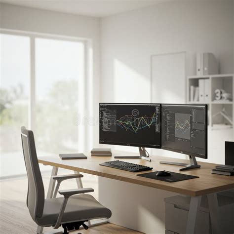 Modern Office Desk With Laptop And Supplies Productivity And Workspace Concept Ai Generated