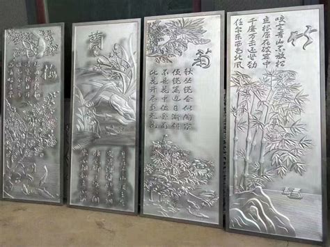实心铝板双面浮雕24节气装饰壁画 铝雕屏风隔断z26539380 站酷zcool