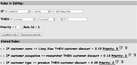 Rules Editor Interface Download Scientific Diagram