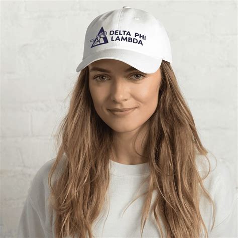 Delta Phi Lambda Classic Dad Hatsdelta Phi Lambda 2 Navy In 2025 Mom Hats Hats Dad Hats