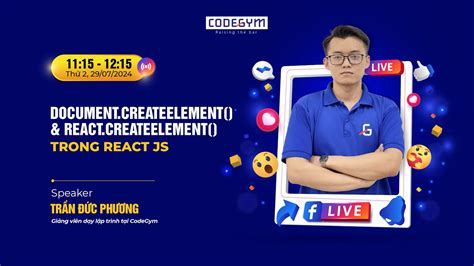 Livestream Documentcreateelement Và Reactcreateelement Trong