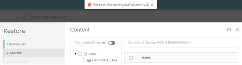 Avamar Linux Vm Backups May Have Lvm Metadata Inconsistency If They
