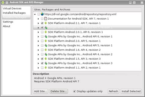 instalando o android sdk na plataforma linux