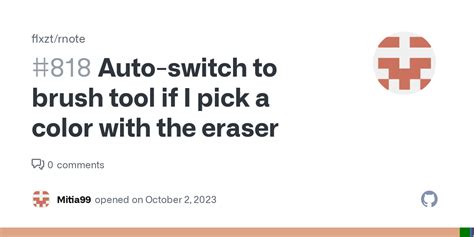 Auto Switch To Brush Tool If I Pick A Color With The Eraser · Issue 818 · Flxztrnote · Github