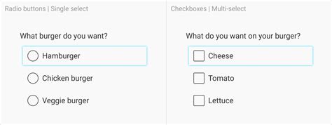 Ui Cheat Sheet Radio Buttons Checkboxes And Other Selectors By Tess Gadd Ux Collective