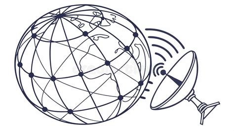 Globe And Satellite Vector Global Communication And Technology Design Element Vector Design