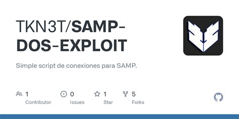 Github Tkn T Samp Dos Exploit Simple Script De Conexiones Para Samp
