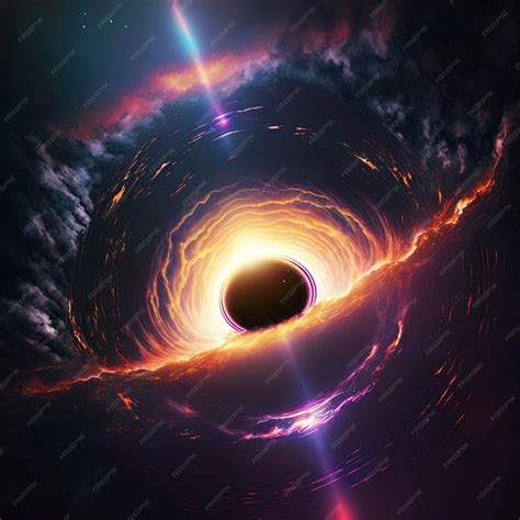 Premium Photo Black Hole And A Disk Of Glowing Plasma Supermassive