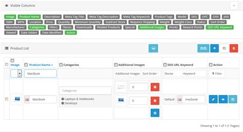 Opencart Quick Add Edit Multiple Products