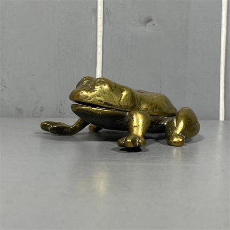 Brass Frog Etsy