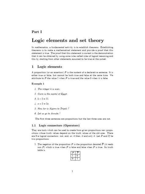 Logic And Sets Pdf Theorem Logic