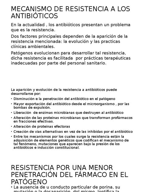Manual De Mecanismos De Resistencia A Los Antibióticos Ccqybr