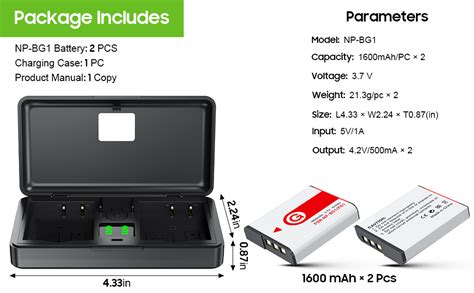 Np Bg1 Battery2 Pack And Charger2ch Setdigital Camera