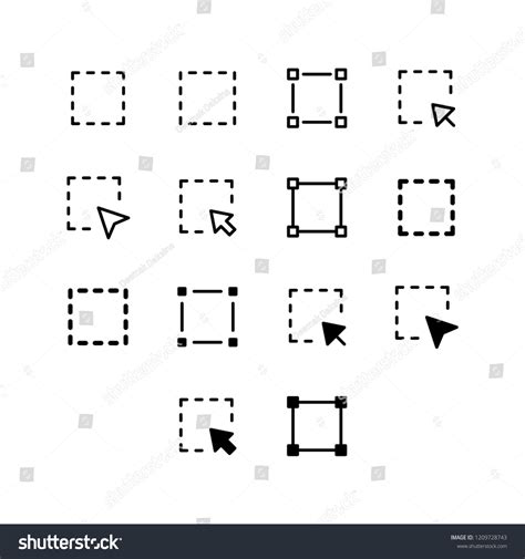Selection Tool Icon Logo Vector Symbol Stock Vector Royalty Free 1209728743 Shutterstock