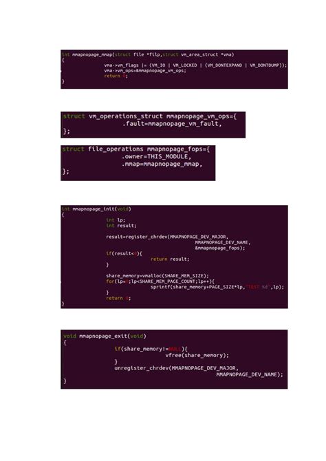 Xdu嵌入式驱动程序设计实验四内存分配和内存映射资源 Csdn下载