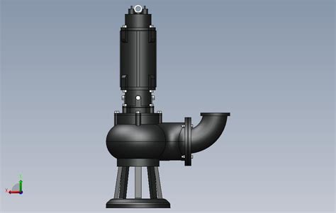 SLQW潜水式排污泵 100SLQW90 12 11 SOLIDWORKS 2010 模型图纸下载 懒石网