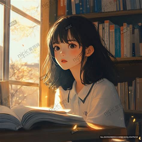 Ai创作图女学生唯美插画 板绘少女插画 女生插画绘画 治愈系少女 板绘少女 日系少女插画 青春风少女插画 治愈系女孩 插画女生 少女系插画 认真读书的女生 女学生夕阳下插画 插画少女头像 板绘