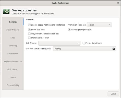 Install And Use Guake A Drop Down Terminal Emulator For Debian 10 VITUX
