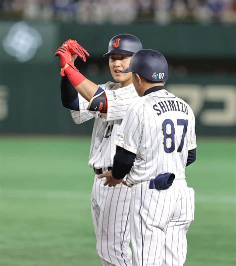 【侍ジャパン】岡本和真がwbc初安打 5回に痛烈中前安打 スポーツ報知