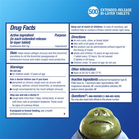 Mucinex 12 Hour Expectorant Otc Medicine For Excess Mucus Relief